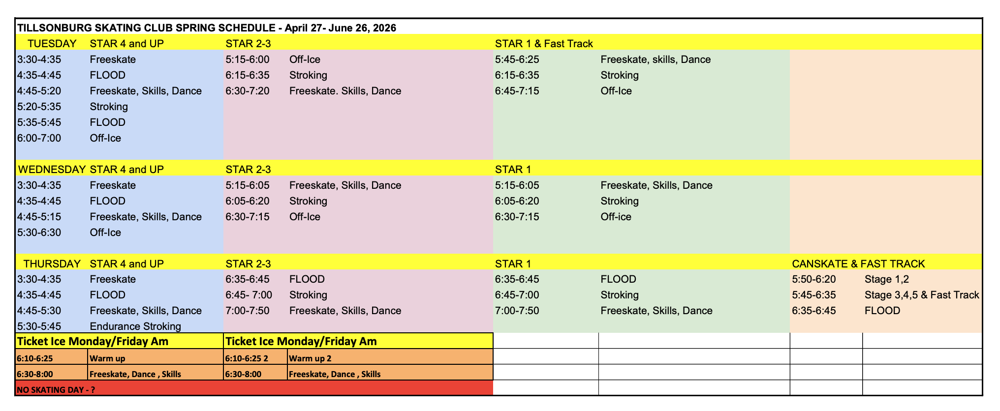 ICE SHOW TICKETS :: Tillsonburg Skating Club powered by Uplifter